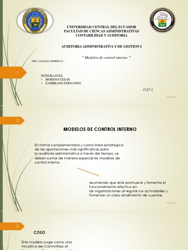 Modelos de Control Interno | Descargar gratis PDF | Auditoría | Información