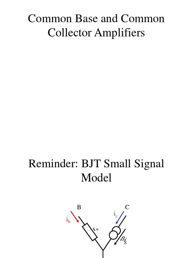Common Base and Collector Amplifiers | PDF | Amplifier | Semiconductor ...