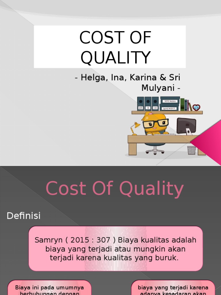 TEORI Cost of Quality | PDF | Bisnis
