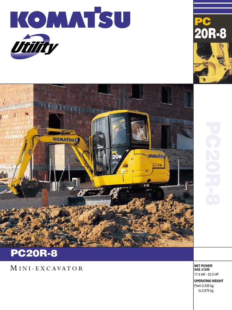 Komatsu Pc20 R 8 | Download Free PDF | Transmission (Mechanics) | Engines