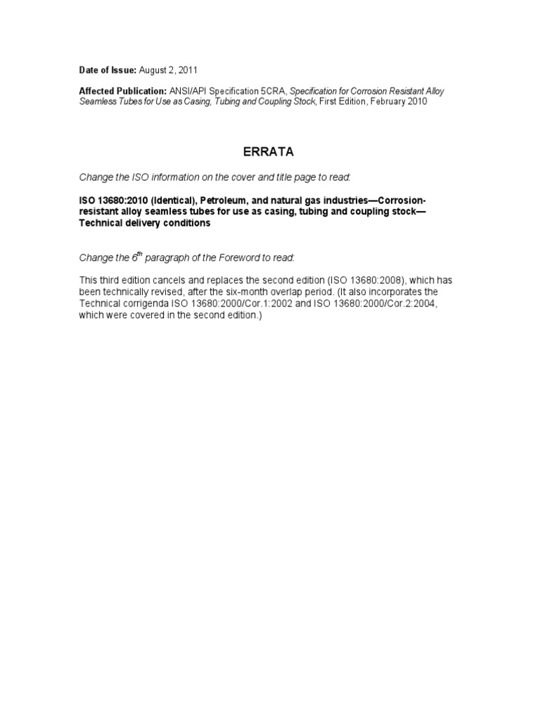 5CRA Errata PDF | PDF