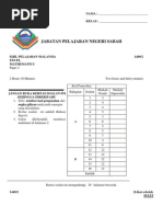 Soalan Matematik Pertengahan Tahun Ting 5 Smksbu 2019 Kertas 1 | PDF ...