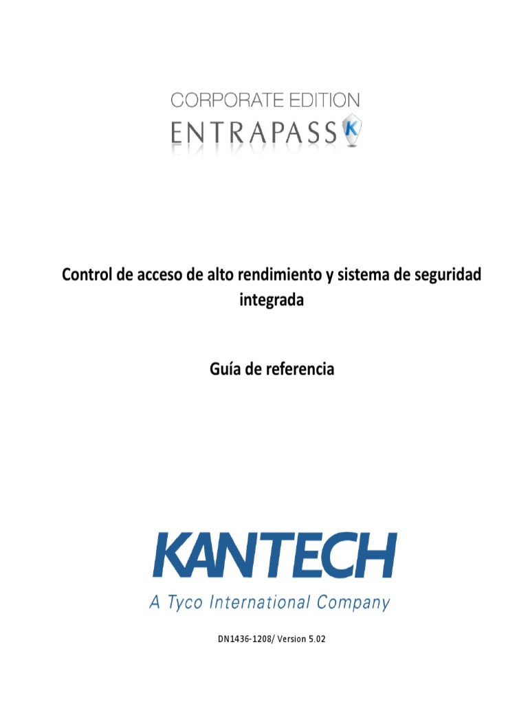 Entrapass Corp v5 02 Reference Manual LT Es | PDF | Propiedad intelectual | Software