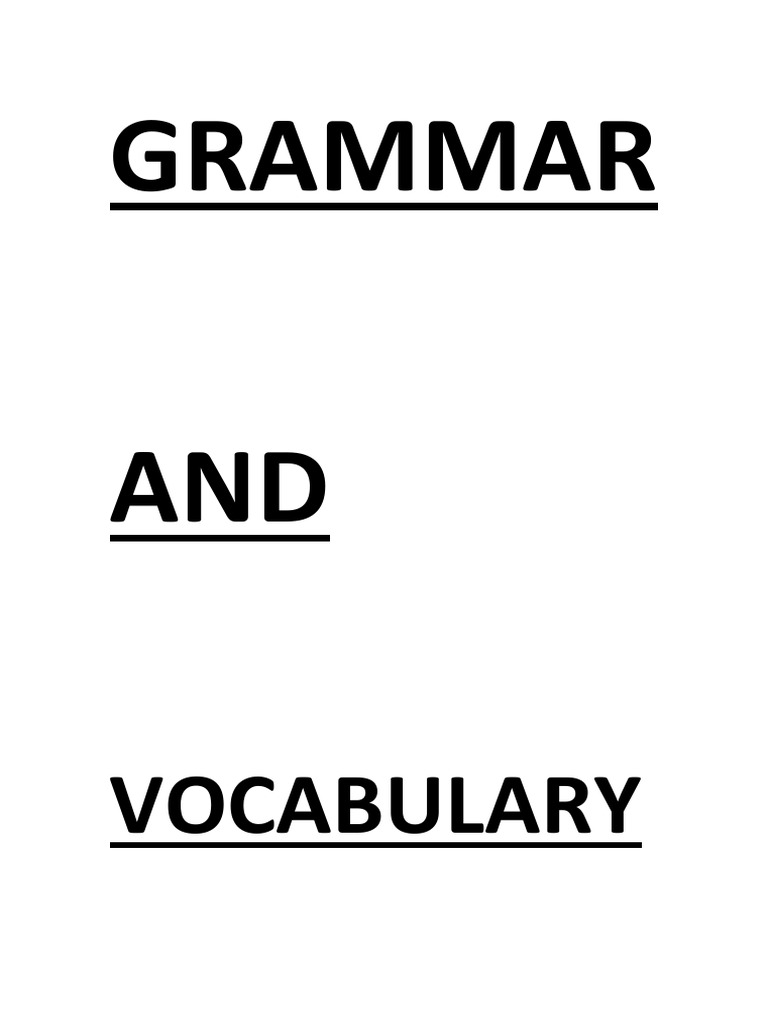 Grammar 2 | PDF