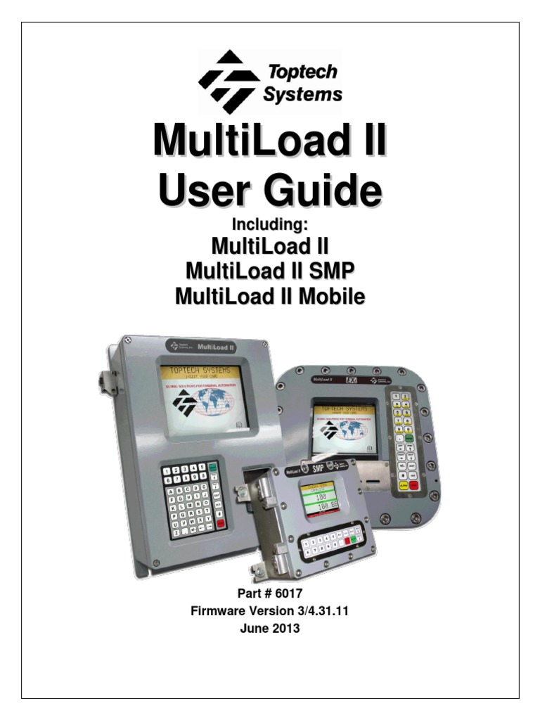 20130631-MultiLoad II Users Guide FV 3 4 31 11 | PDF | Density ...