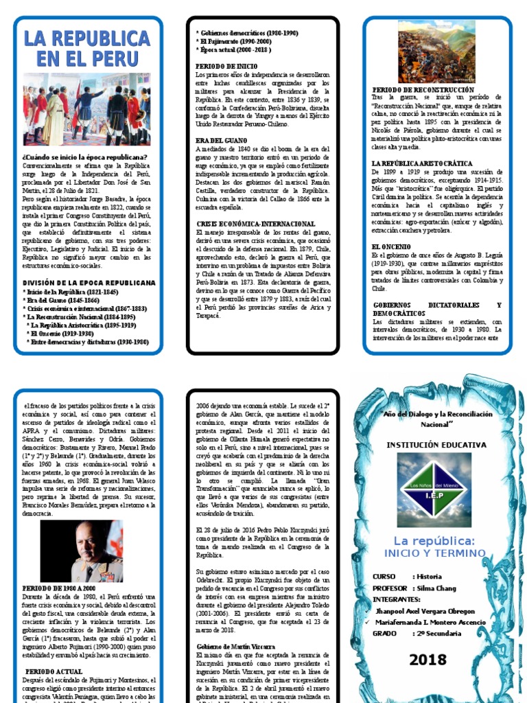 Republica Triptico | PDF | Perú | América del Sur