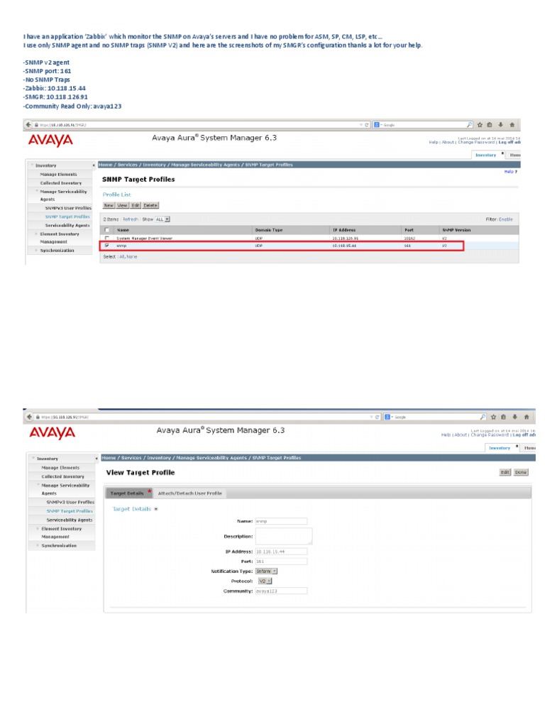Configuration SNMP V2 On SMGR | PDF | Business