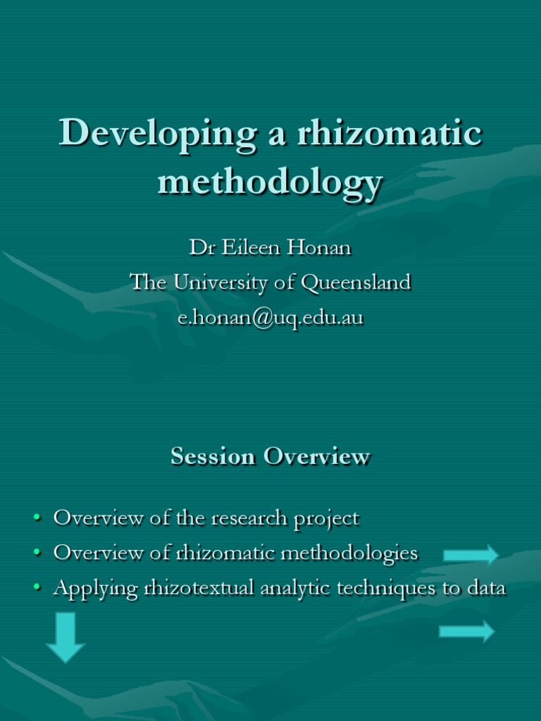 Developing A Rhizomatic Methodology | PDF | Discourse | Literacy