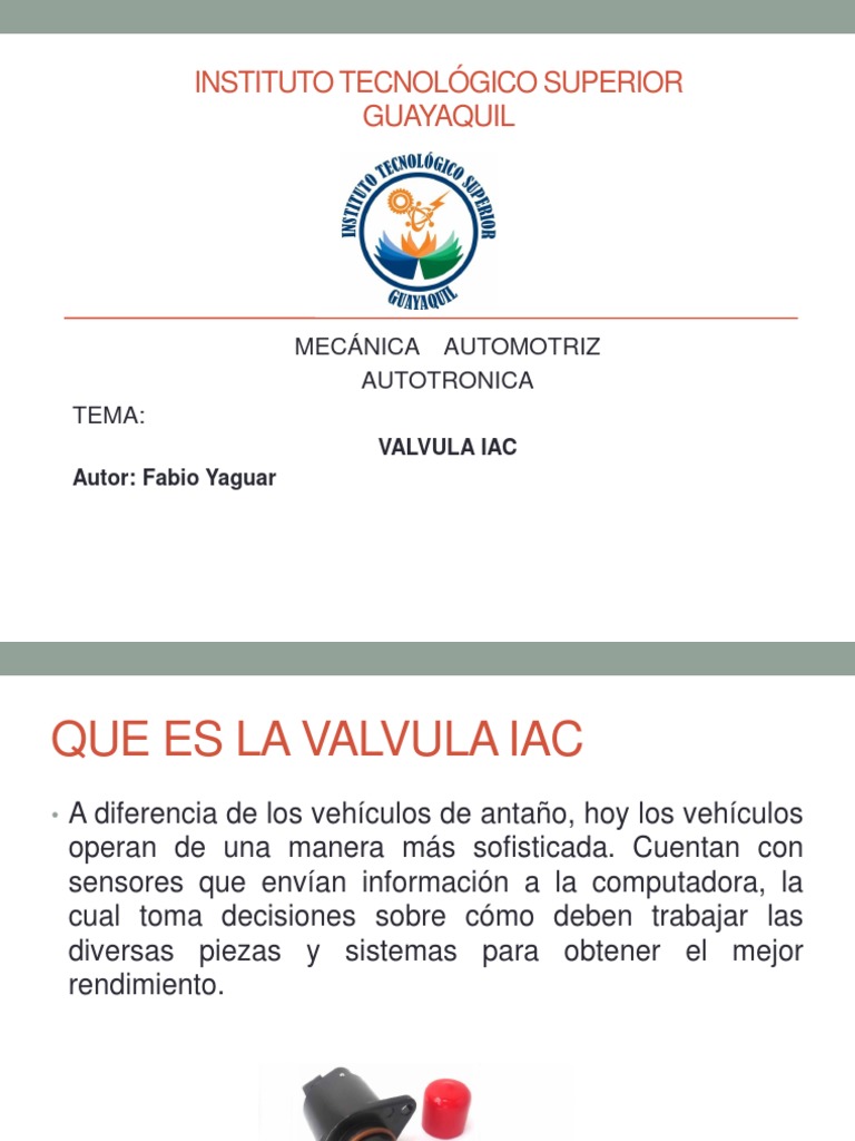 Valvula Iac | PDF