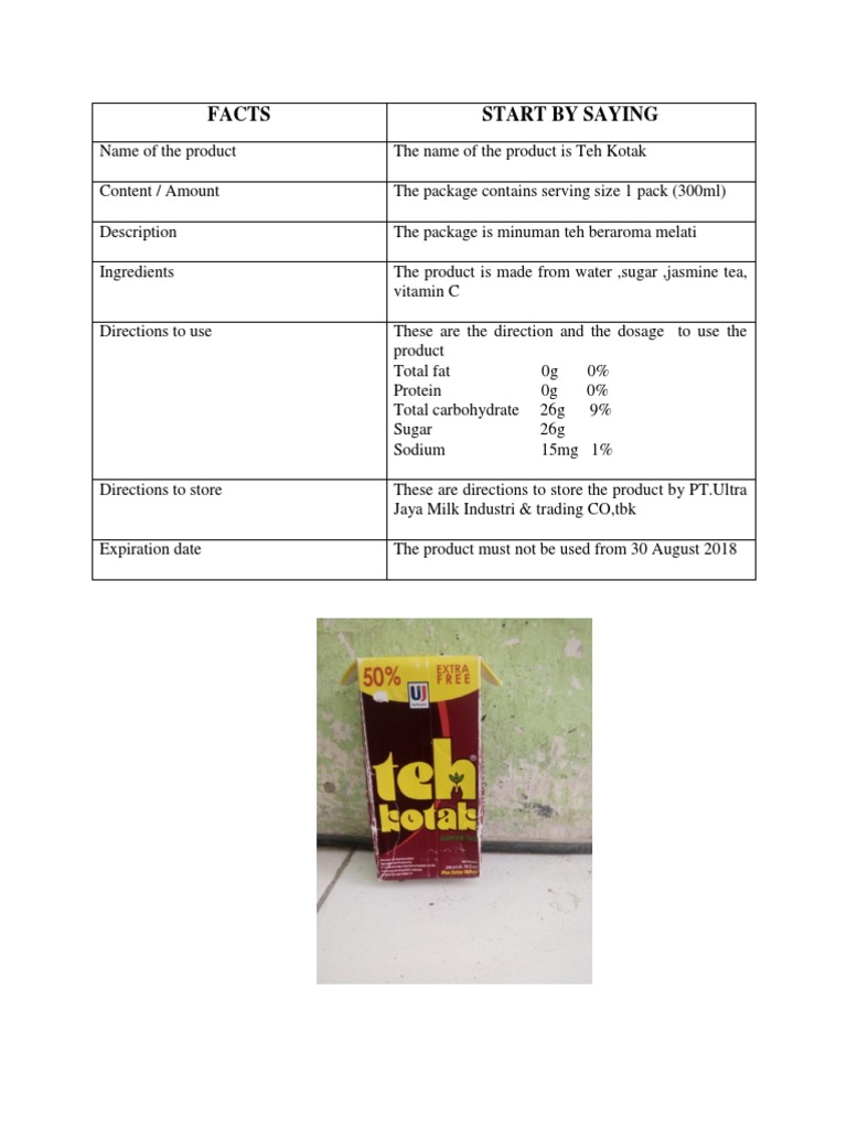 Contoh Label Dalam Bahasa Inggris