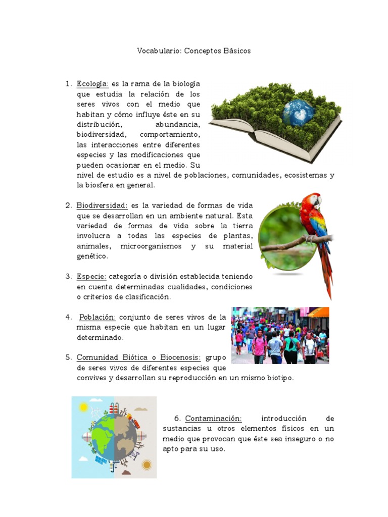 Glosario de Términos de Ecología | PDF | Organismos | Ecosistema