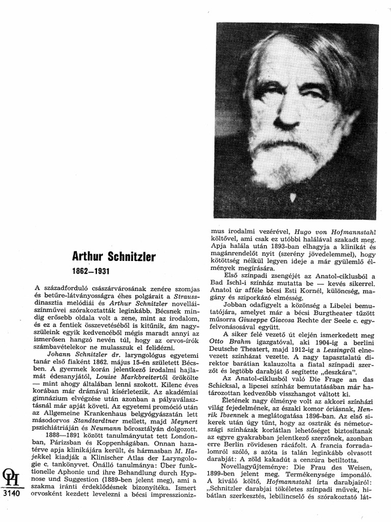 Arthur Schnitzler | PDF