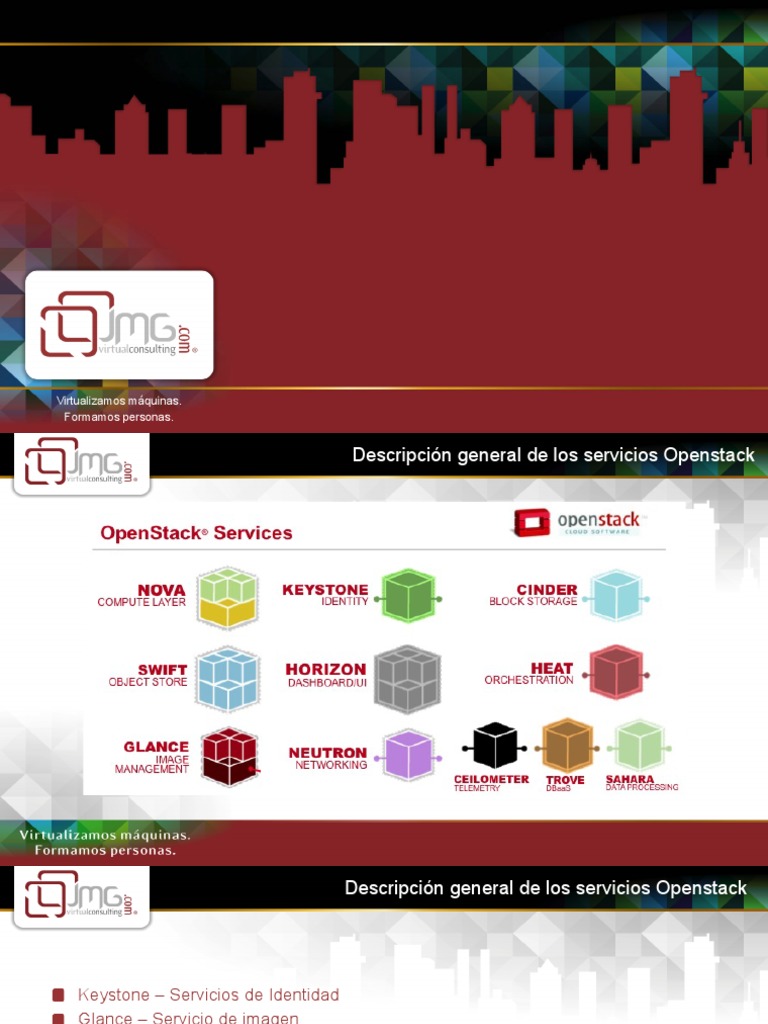 Diapositivas Curso Openstack | PDF | Pila abierta | Tecnología de sistema operativo
