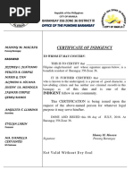 RSBSA Barangay Certificate | PDF
