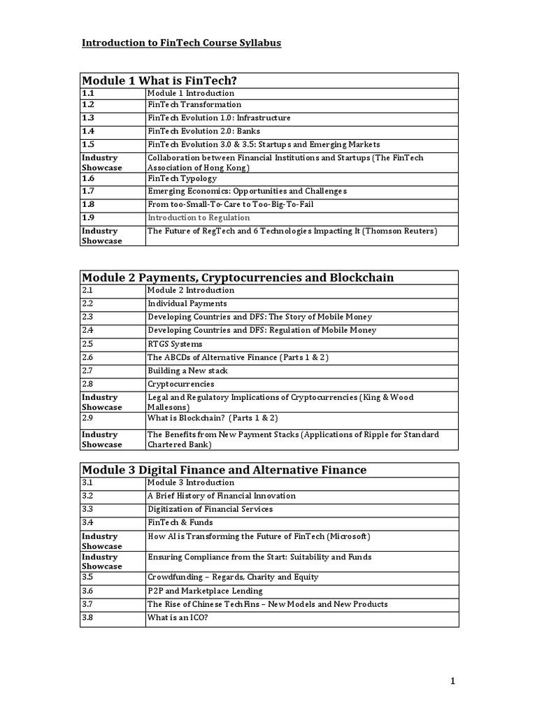 Asset-V1 HKUx+HKU 08x+1T2030+type@asset+block@Introduction To FinTech Course Syllabus 05142018 ...