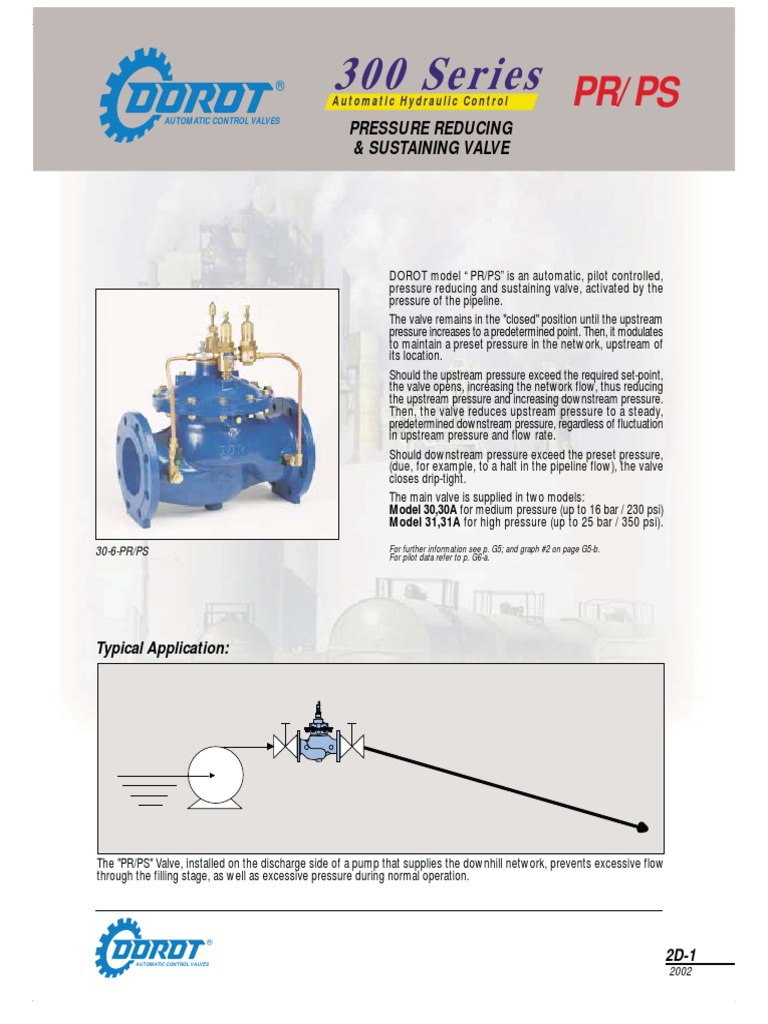 Dorot Serie 300 PR - Ps | PDF | Valve | Fluid Dynamics