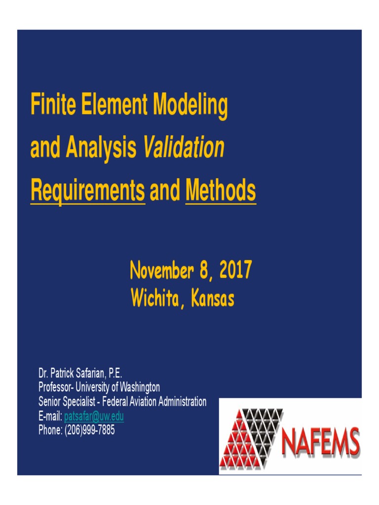 FEA Validation Requirements Overview | PDF | Finite Element Method ...