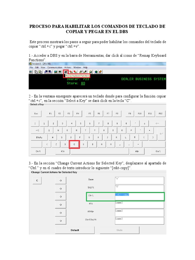 Proceso para Habilitar Los Comandos de Teclado de Copiar y Pegar en El ...