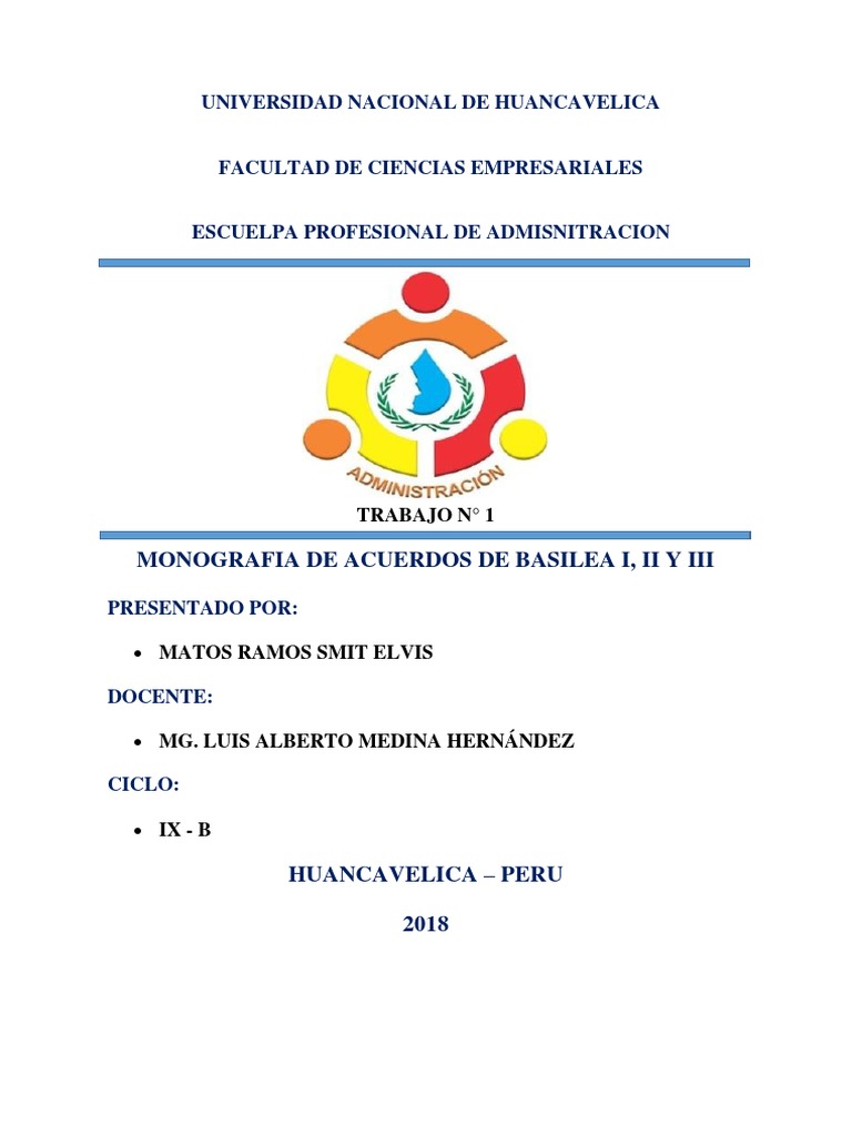 Acuerdos de Basilea I, Ii y Iii - Trabajo Monográfico | PDF | Basilea ...