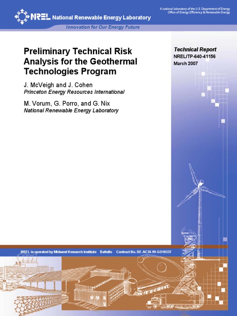 Geothermal Technologies Risk Analysis Report | PDF | Monte Carlo Method ...