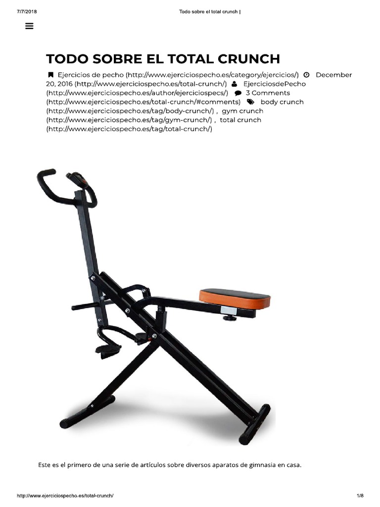 Rutinas Total Crunch | PDF