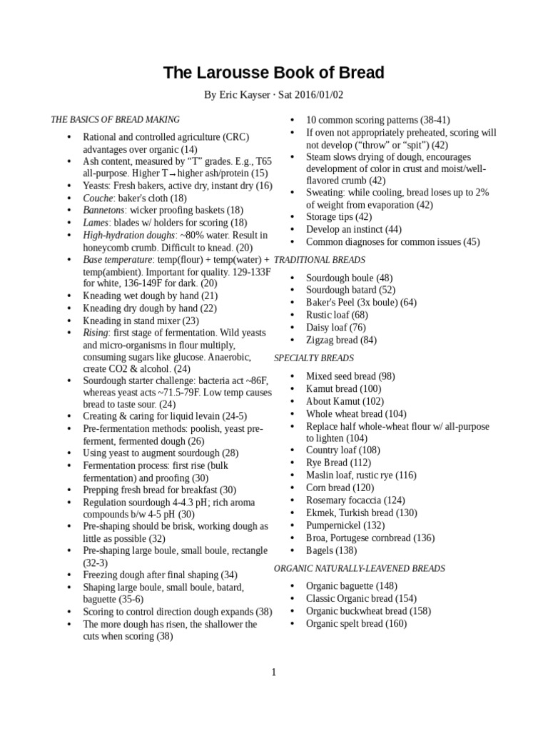 Kayser Larousse Book Bread Download Free Pdf Sourdough Breads