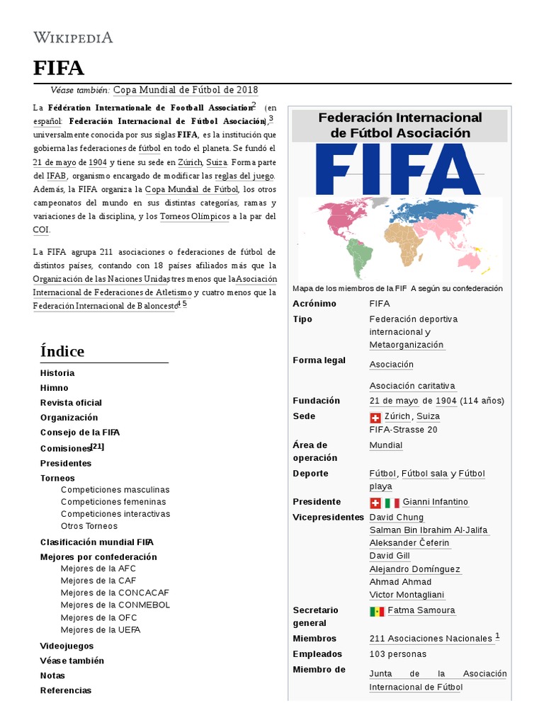 FIFA | PDF | FIFA | Deportes