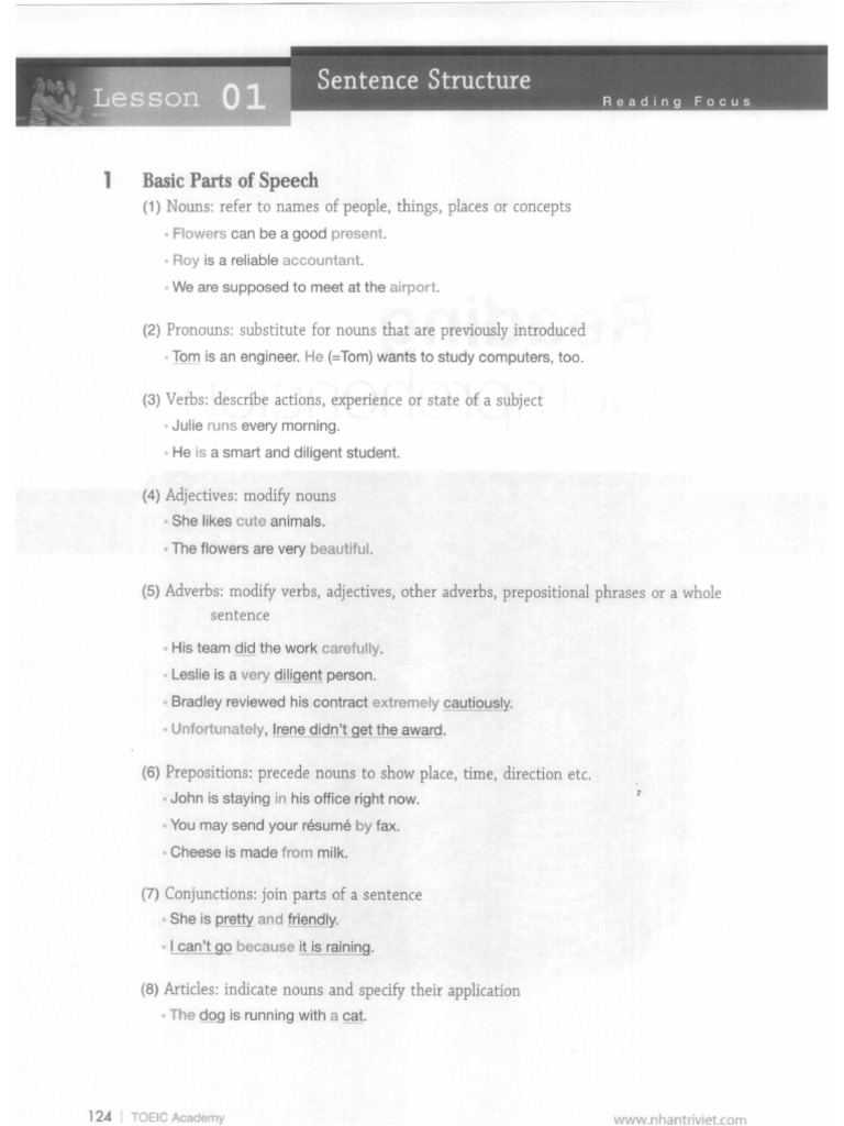Grammar TOEICAcademy | PDF | Noun | Adverb
