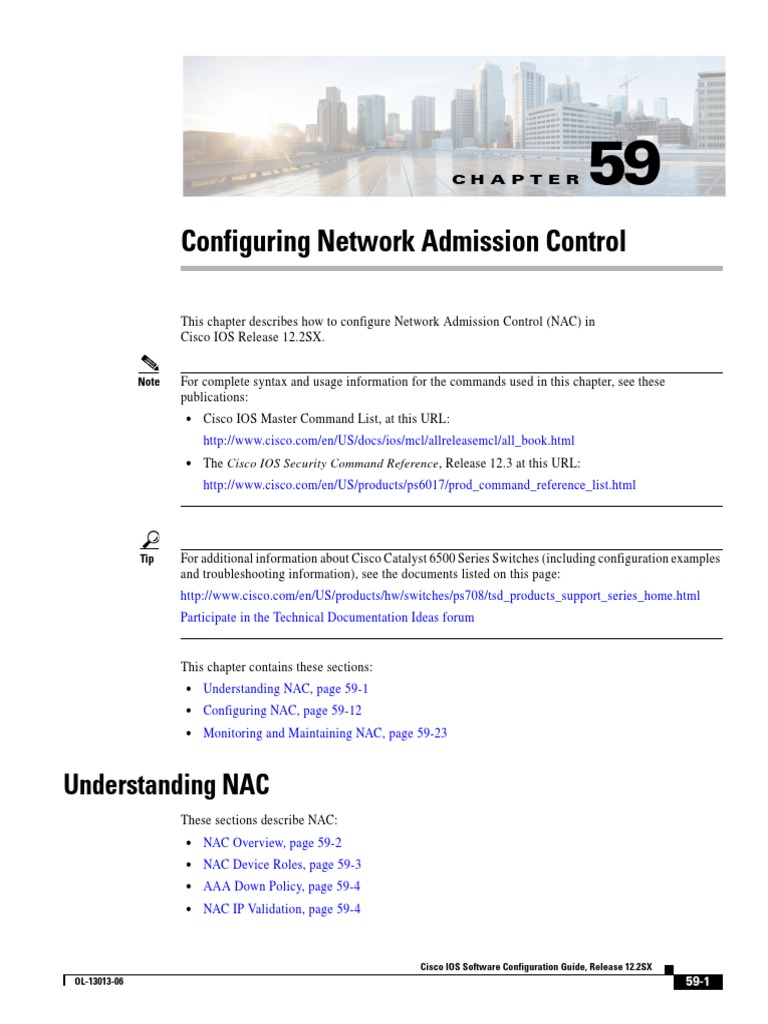 Configuring Network Admission Control: Understanding NAC | PDF | Ip ...