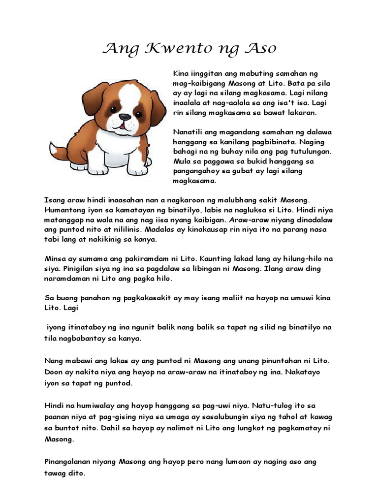 Ang Kwento NG Aso | PDF
