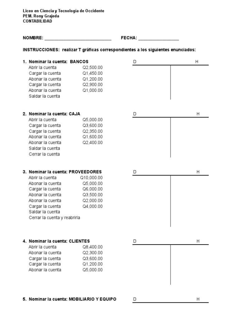 T Graficas 08 | Bancos | Contabilidad