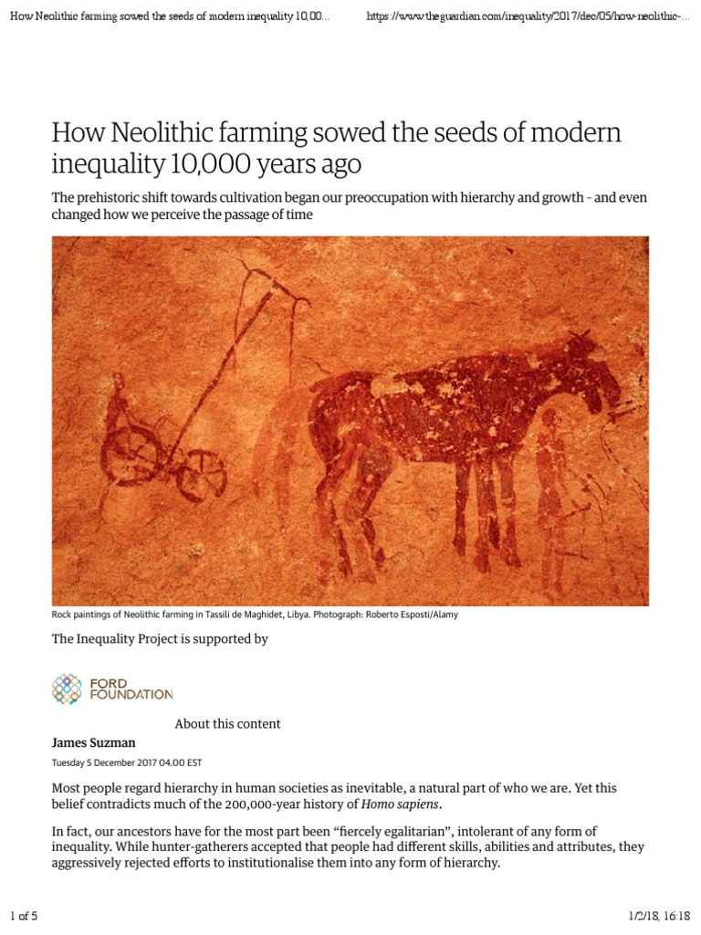 How Neolithic Farming Sowed The Seeds of Modern Inequality 10,000 Years ...