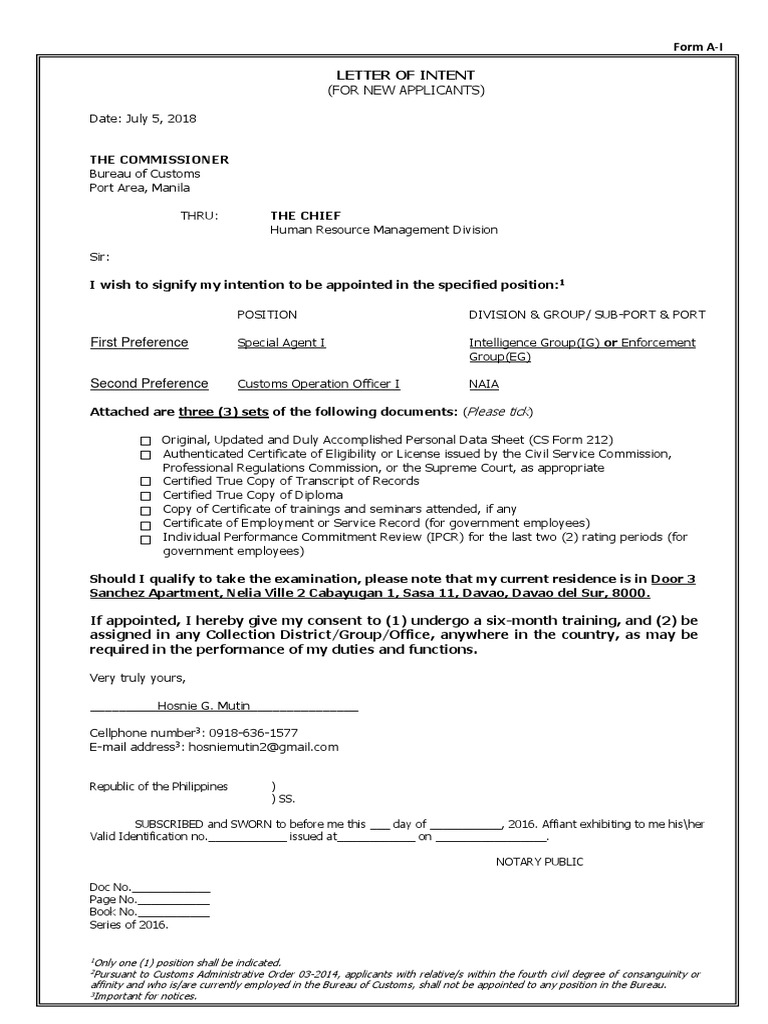 FORM-A-I-BOC-Letter-of-Intent-Recruitment-12-02-16 (2).docx | Notary ...