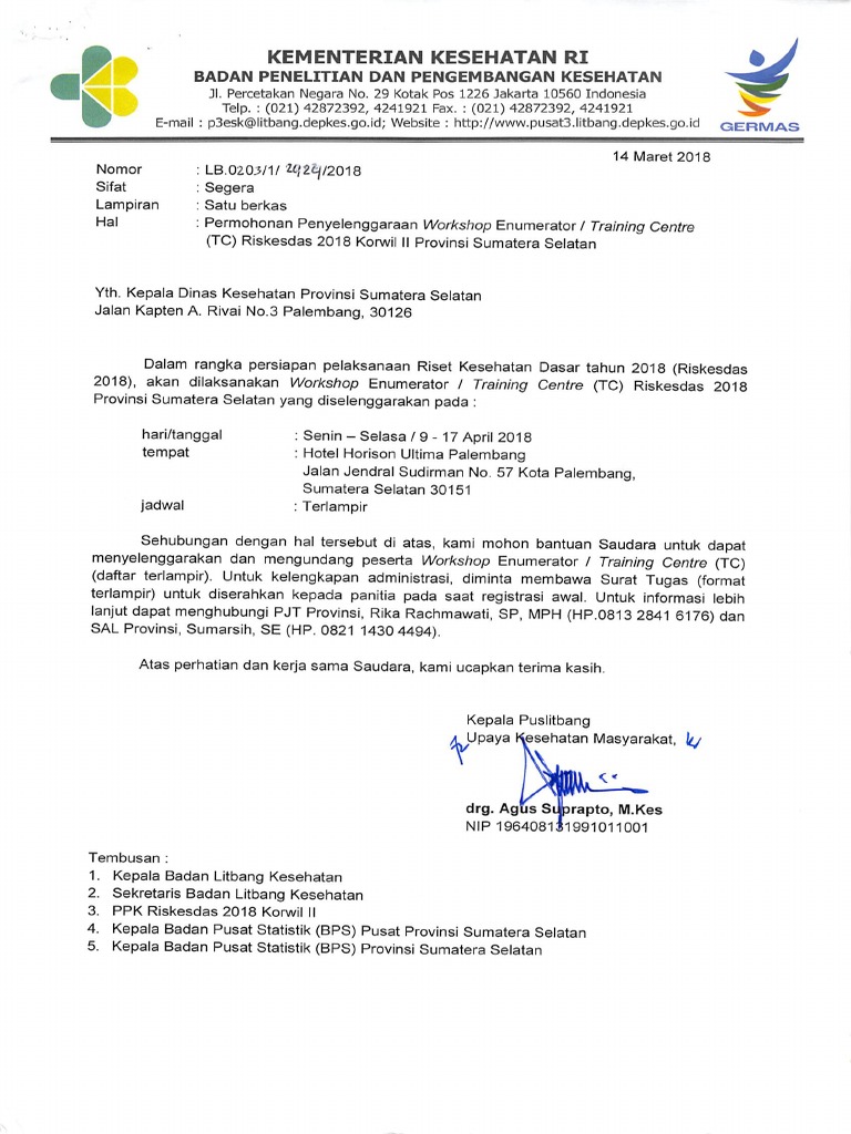 Surat Undangan TC | PDF