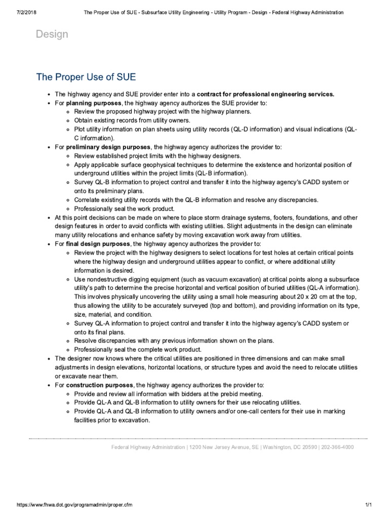 The Proper Use of SUE - Subsurface Util.. | PDF