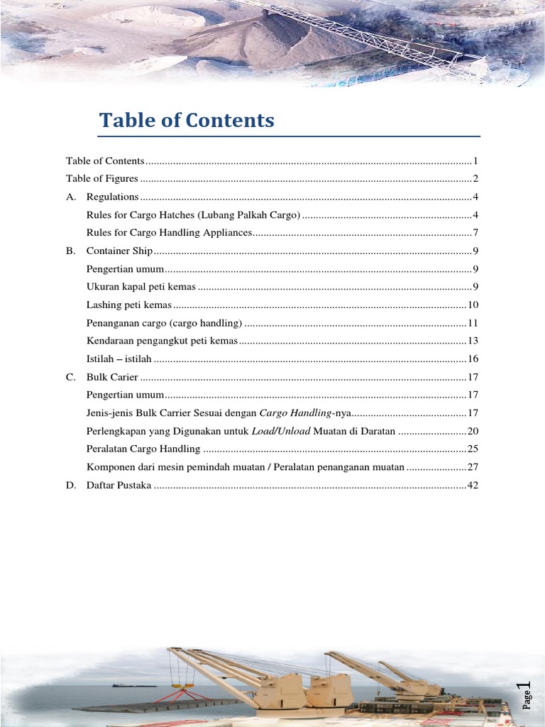 Cargo Handling Container Ship and Bulk C | PDF