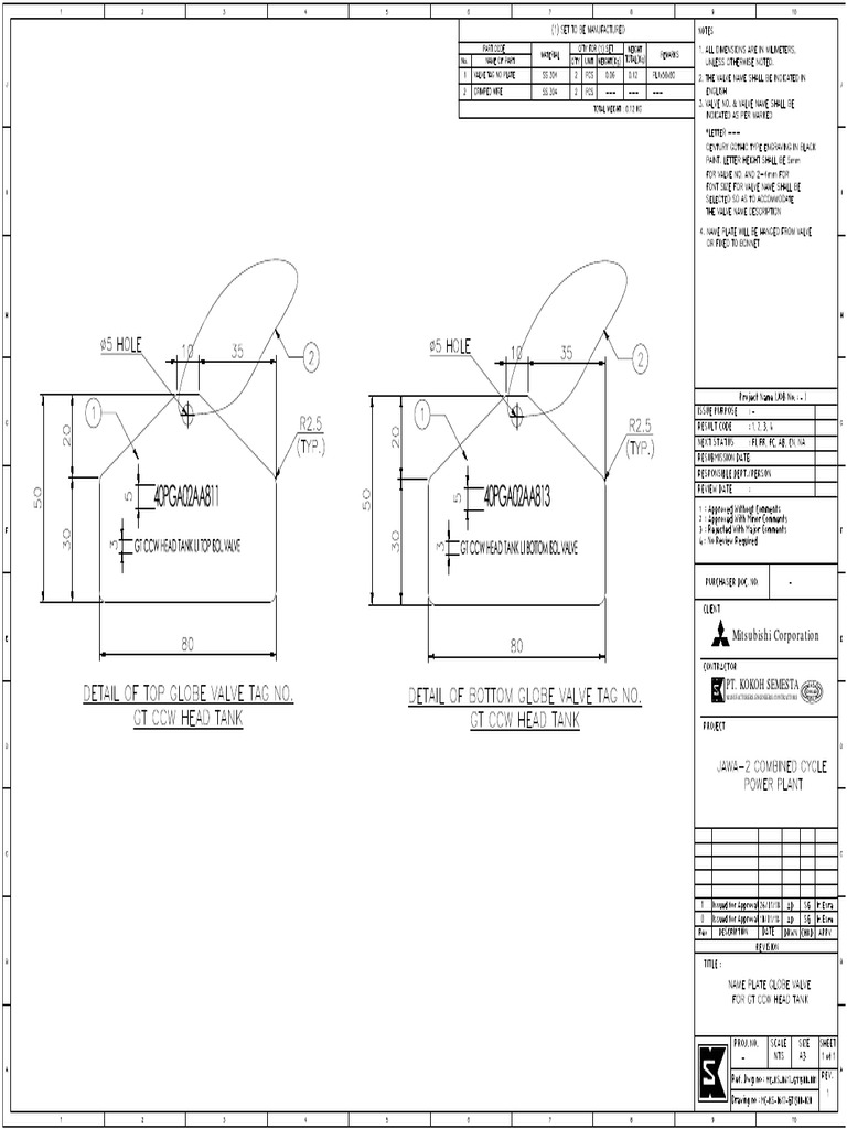 Globe Valve - Name Plate - GT CCW HT - R1-1-Layout1 | PDF