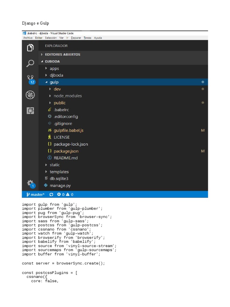 Django e Gulp | PDF | SQL | Boda
