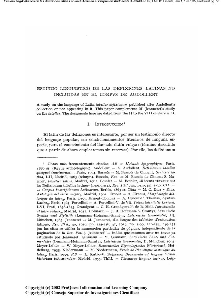 Estudio Lingüístico de Las Defixiones | PDF