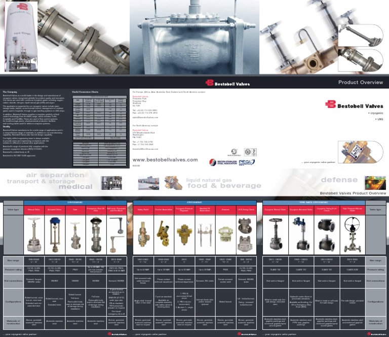 Bestobell Valves Global Overview | PDF | Liquefied Natural Gas | Valve