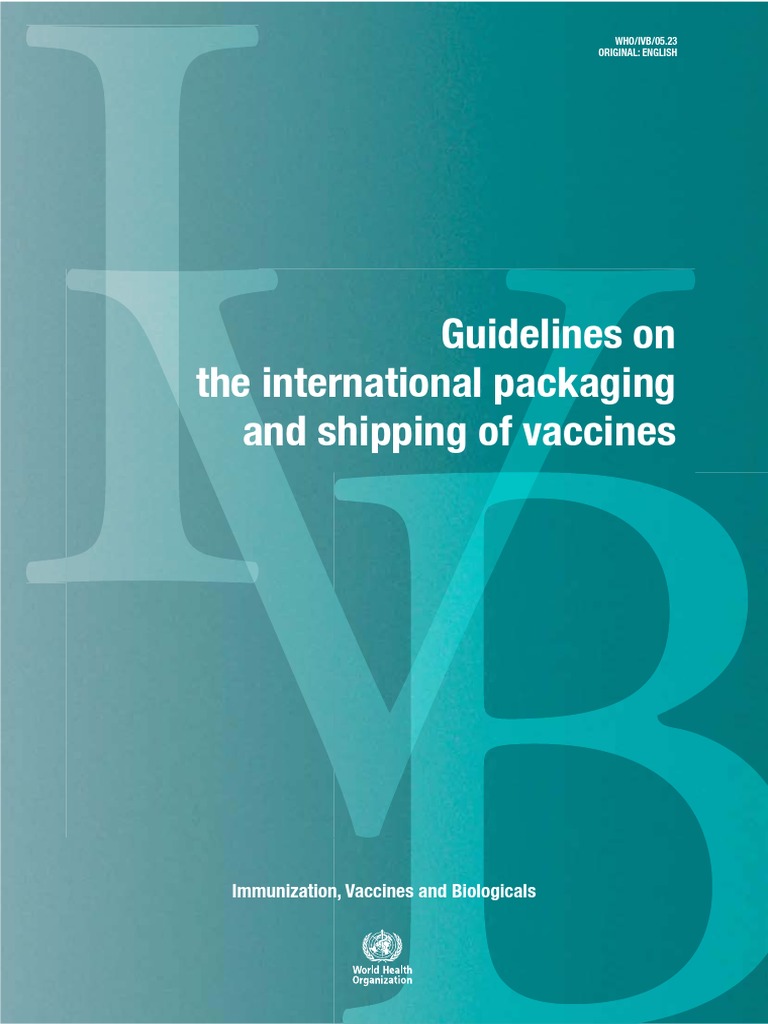 WHO IVB 05.23 Eng | PDF | Vaccines | Packaging And Labeling