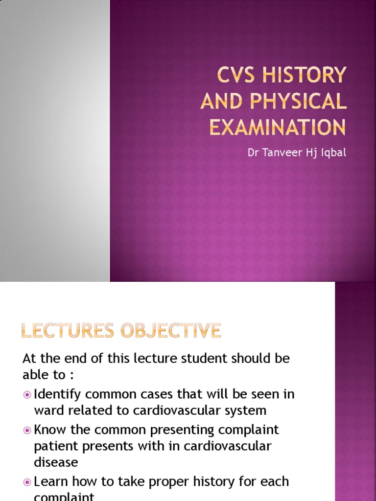 CVS Examination 2 | PDF | Edema | Coronary Artery Disease