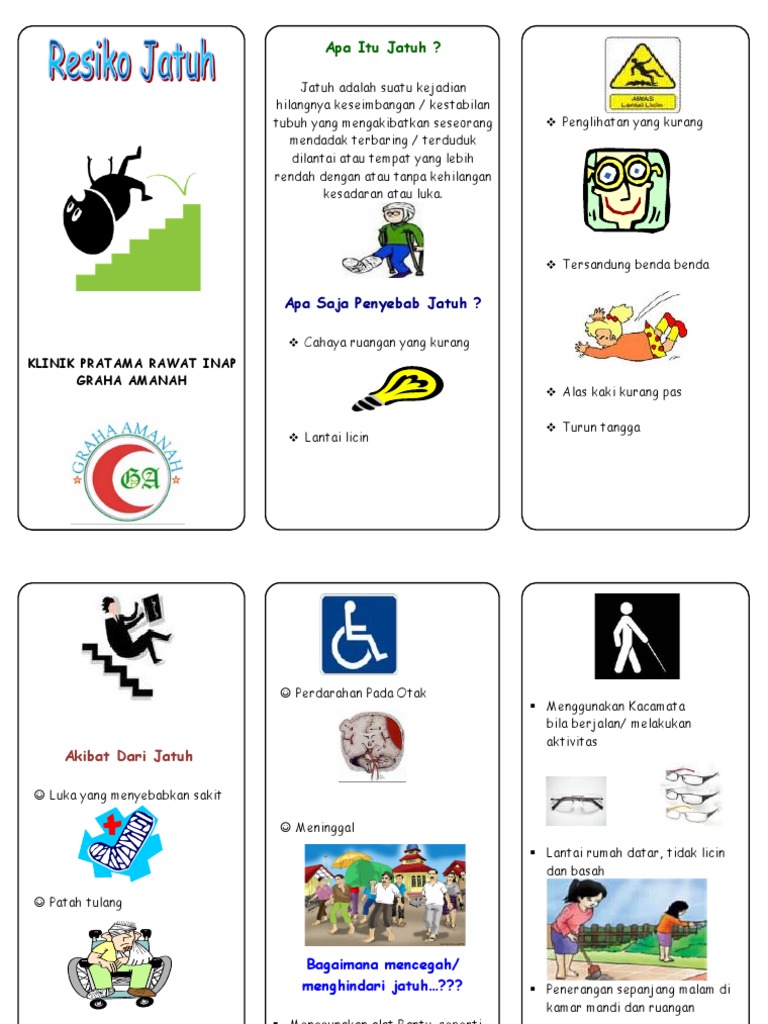 2 Leaflet Resiko Jatuh | PDF