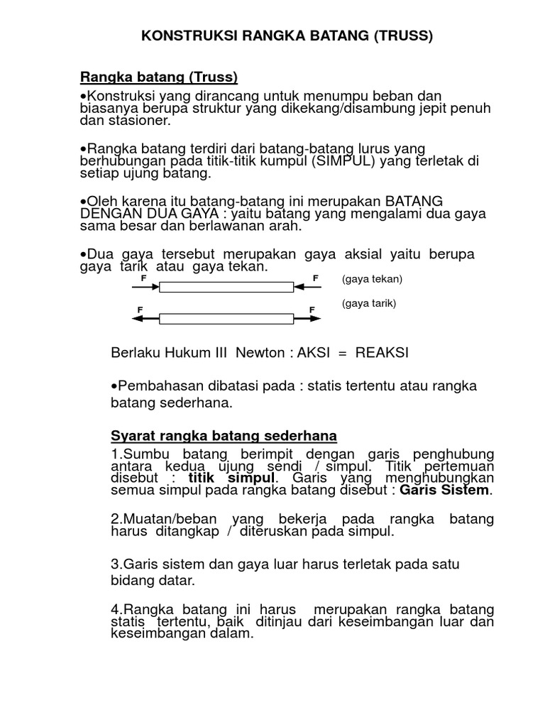 Rangka Batang Truss | PDF