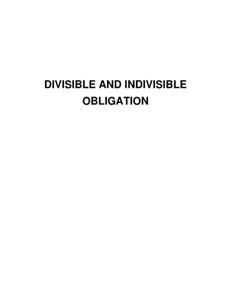 12 Divisible and Indivisible 3 | PDF | Lease | Deed