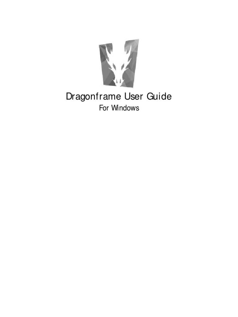 Dragonframe User Guide for Windows | PDF | Raw Image Format ...