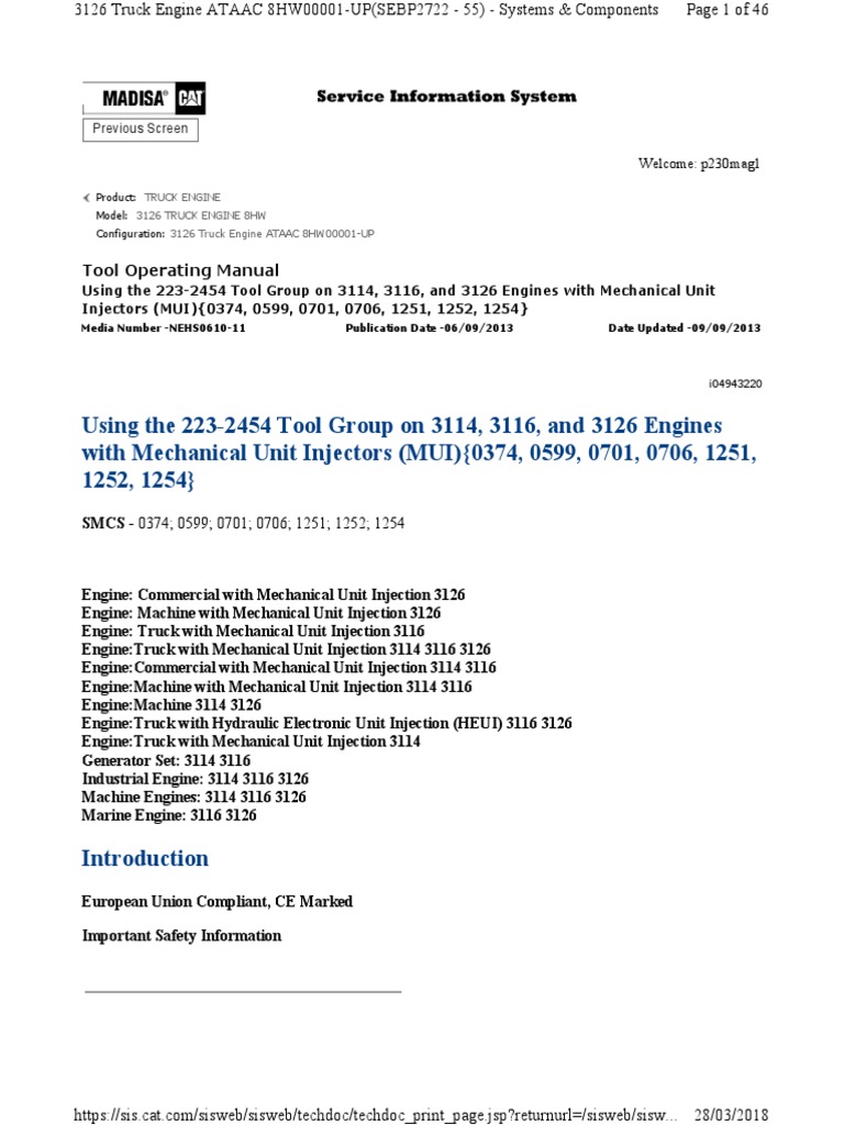 Sis - Cat.com Sisweb Sisweb Techdoc Techdoc Print Page PDF | PDF | Fuel ...