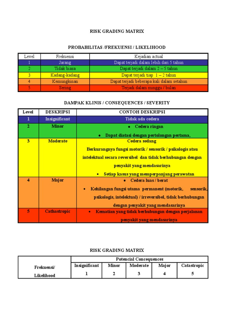 Risk Grading Matrix | PDF