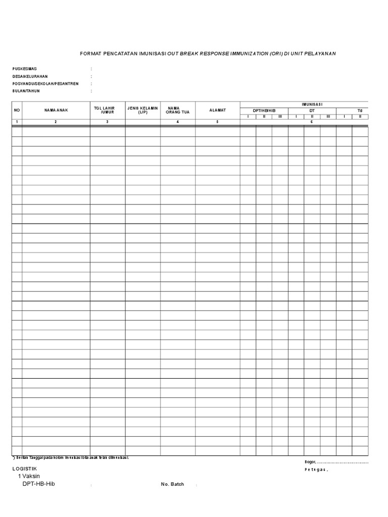 Form ORI-1 | PDF