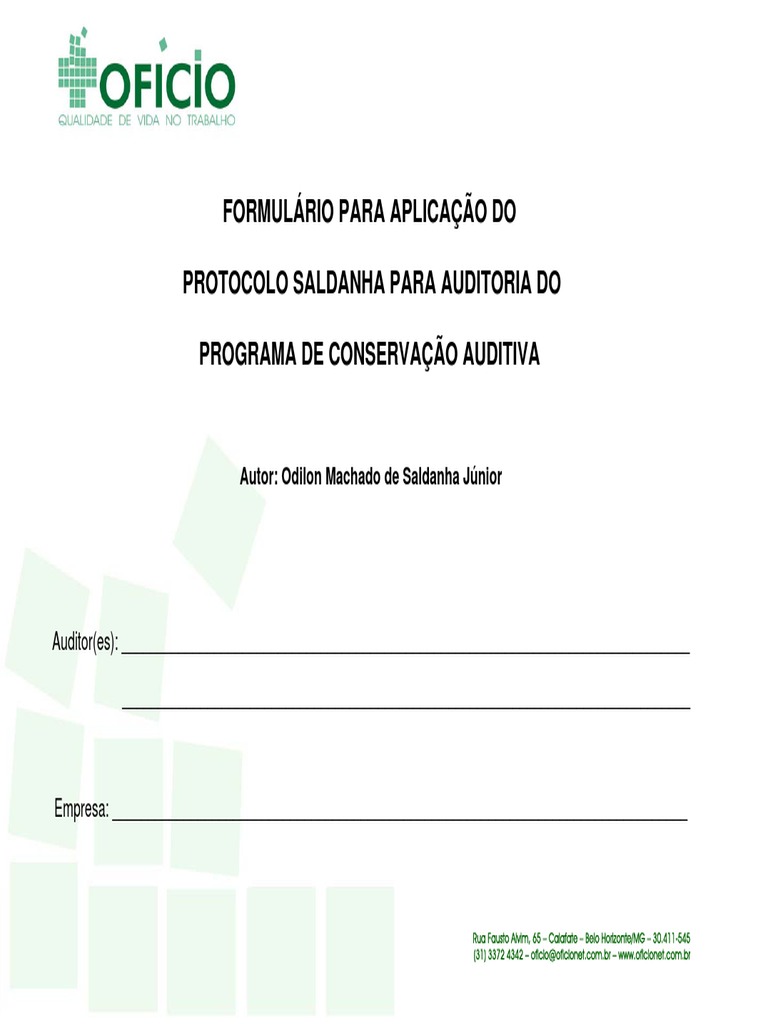 Formulário Protocolo SALDANHA Preenchido | PDF | Patologia da fala | Remédio